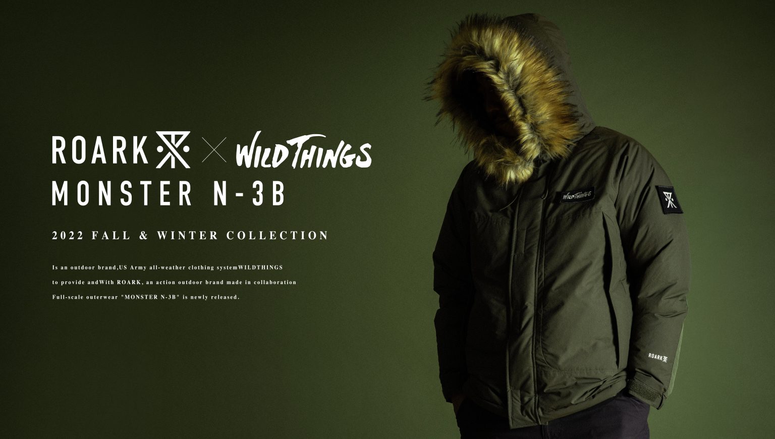 ROARK × WILDTHINGS コラボアイテム”MONSTER N-3B”発売 | ROARK [ ロアーク ] 日本公式サイト
